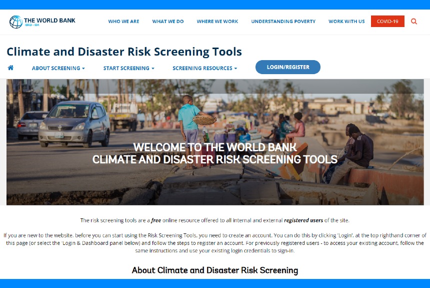 World Bank Introduces Risk Screening Tool for Climate Adaptation